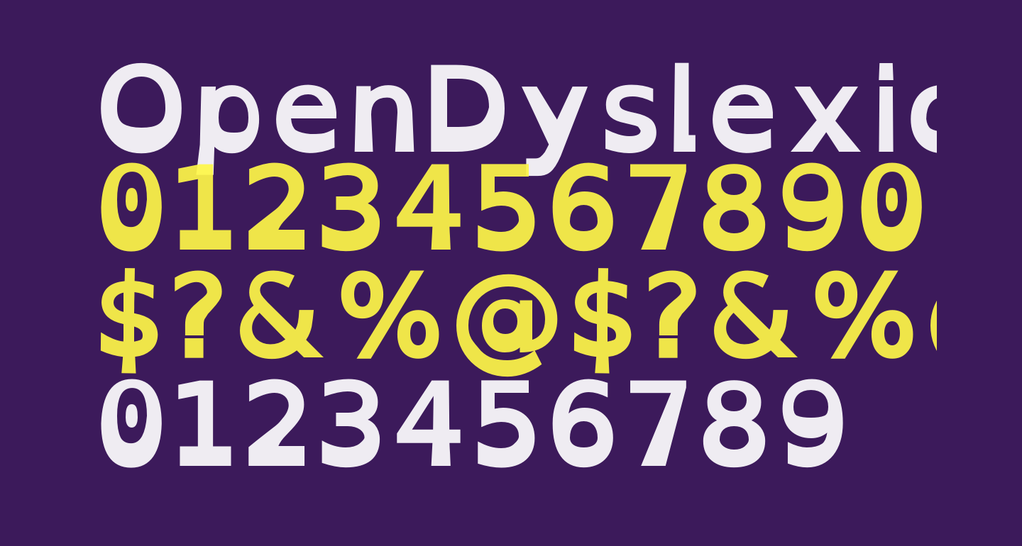 OpenDyslexic Bold free Font - What Font Is