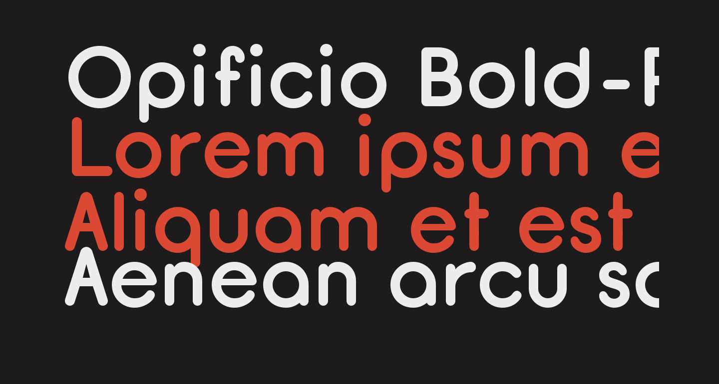 Opificio Bold-Rounded free Font - What Font Is