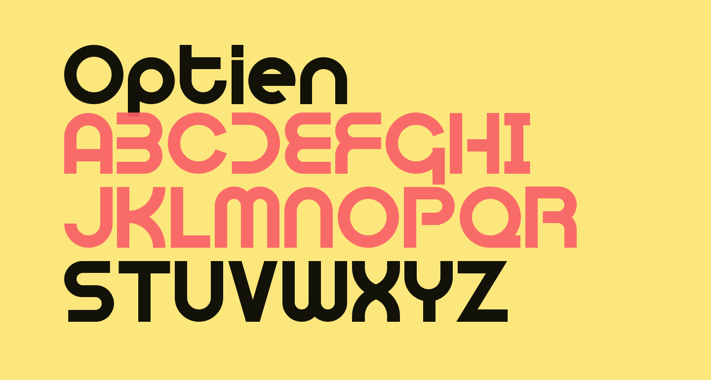 Optien free Font - What Font Is