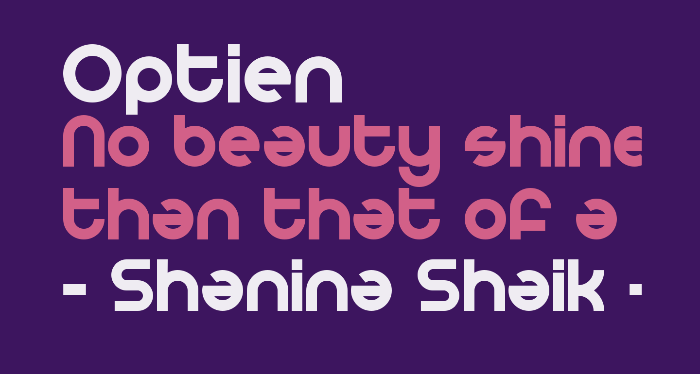 Optien free Font - What Font Is