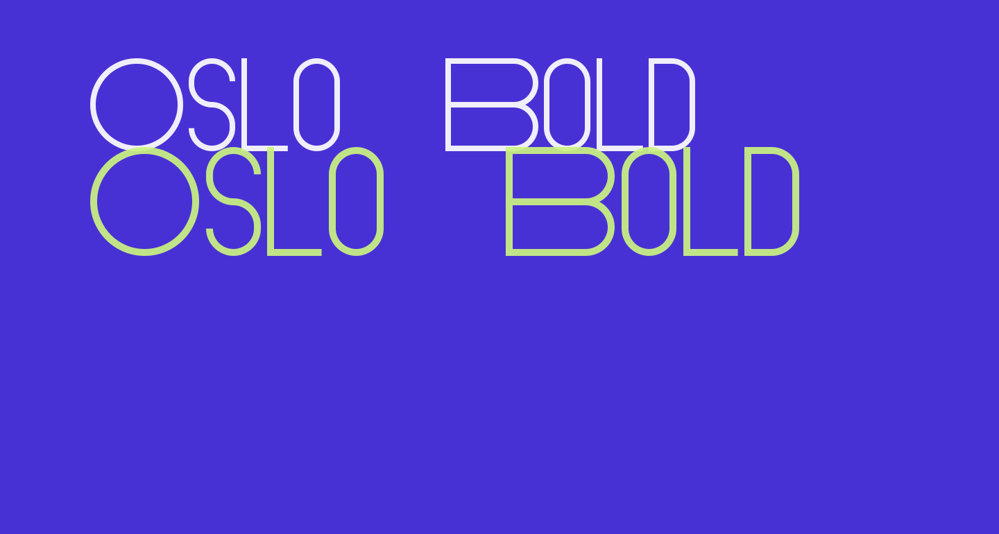 Oslo Bold free Font - What Font Is