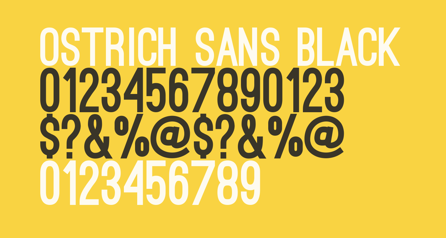 Ostrich Sans Black free Font - What Font Is