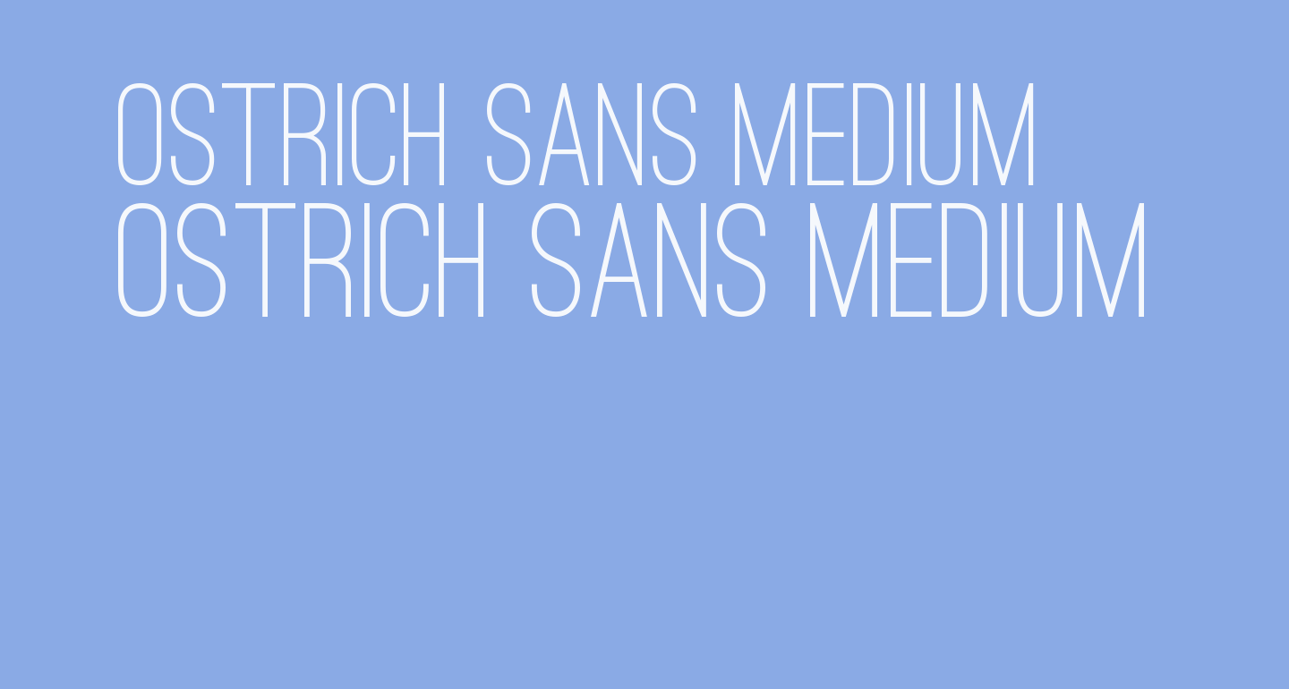 Ostrich Sans Medium free Font - What Font Is