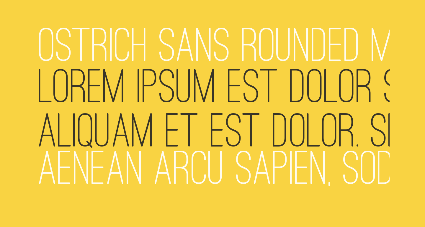 Ostrich Sans Rounded Medium free Font - What Font Is