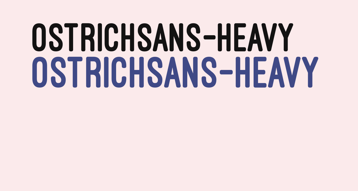 OstrichSans-Heavy free Font - What Font Is