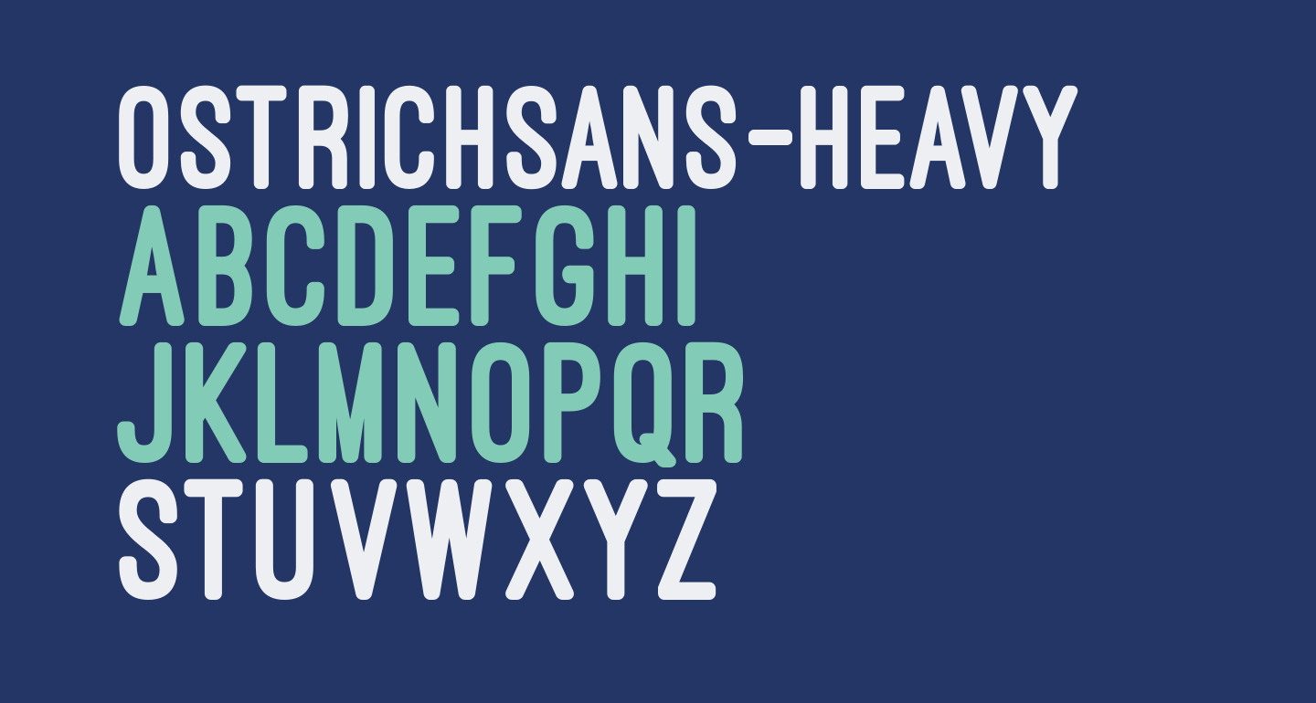 OstrichSans-Heavy free Font - What Font Is