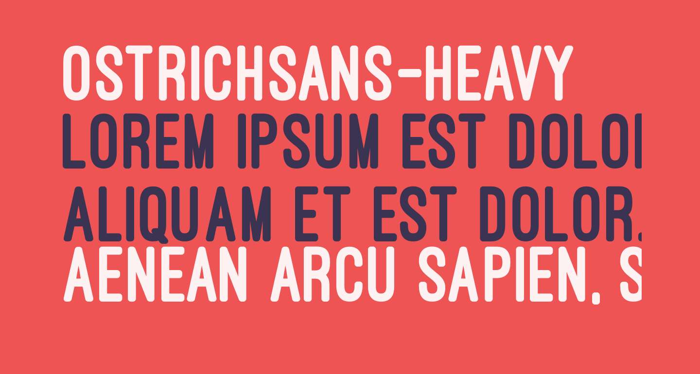 OstrichSans-Heavy free Font - What Font Is