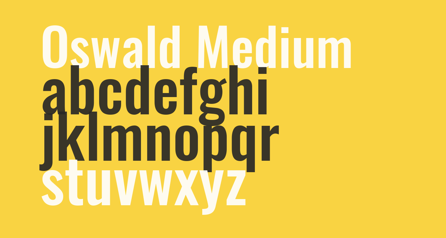 Oswald Medium free Font - What Font Is