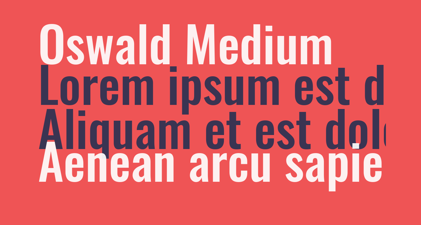 Oswald Medium free Font - What Font Is