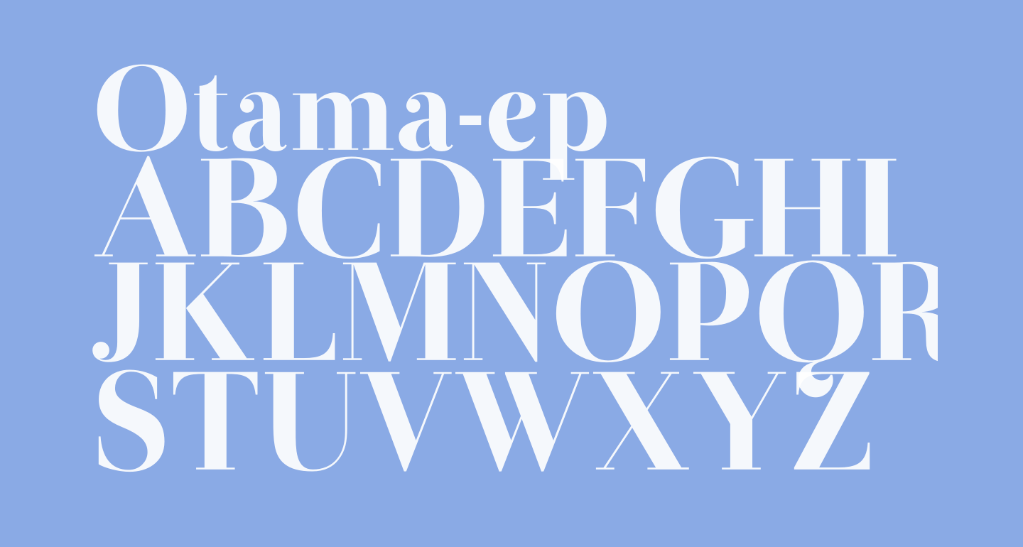 Otama-ep free Font - What Font Is
