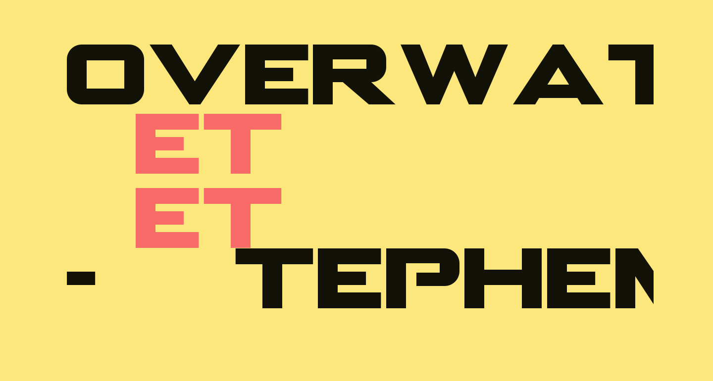 OVERWATCH free Font - What Font Is