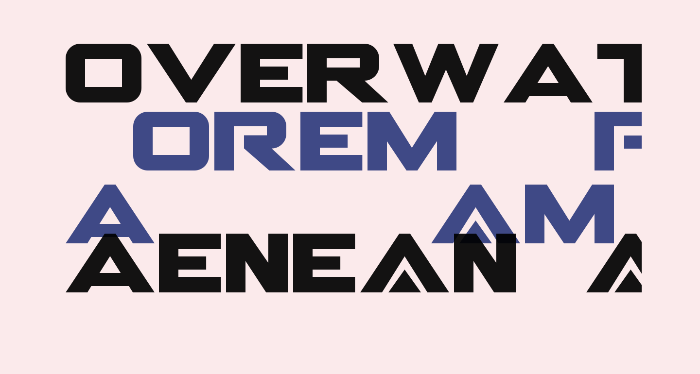 OVERWATCH free Font - What Font Is