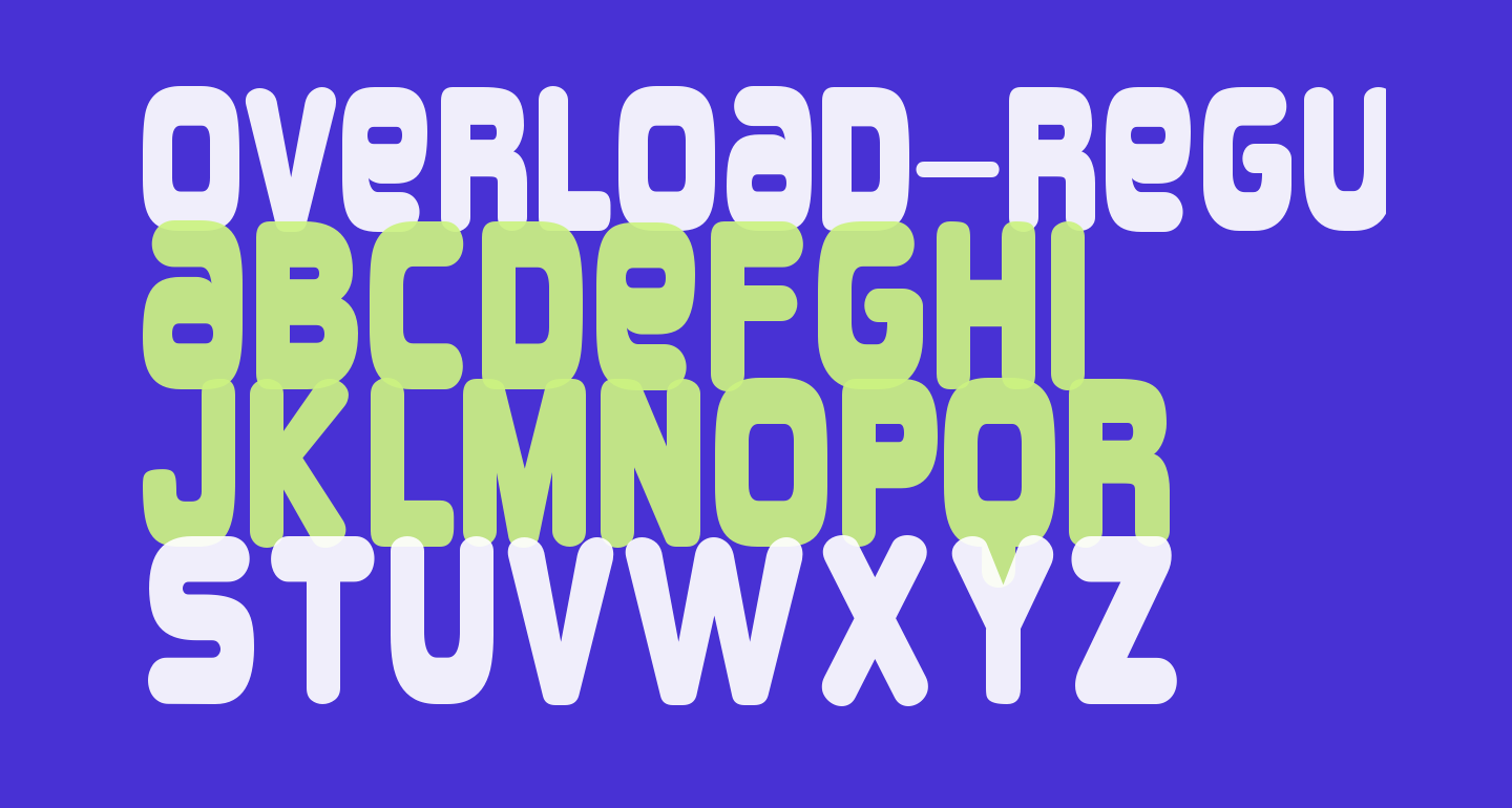 Overload-Regular free Font - What Font Is