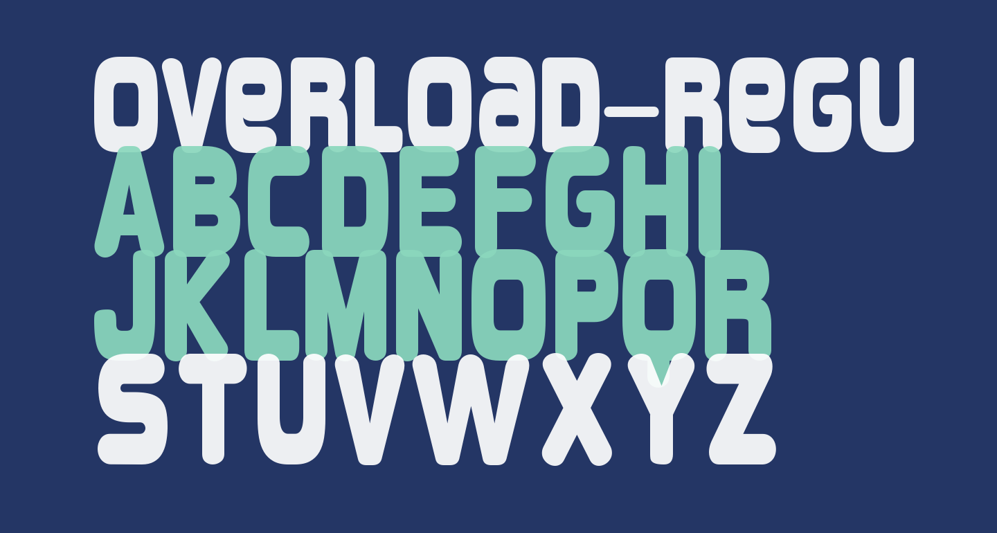 Overload-Regular free Font - What Font Is