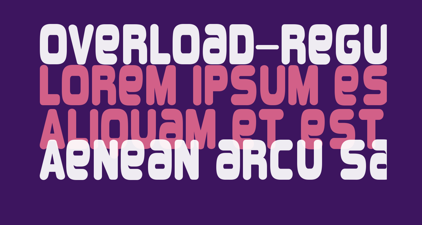 Overload-Regular free Font - What Font Is