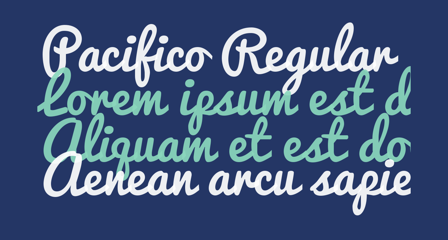 Pacifico Regular free Font - What Font Is