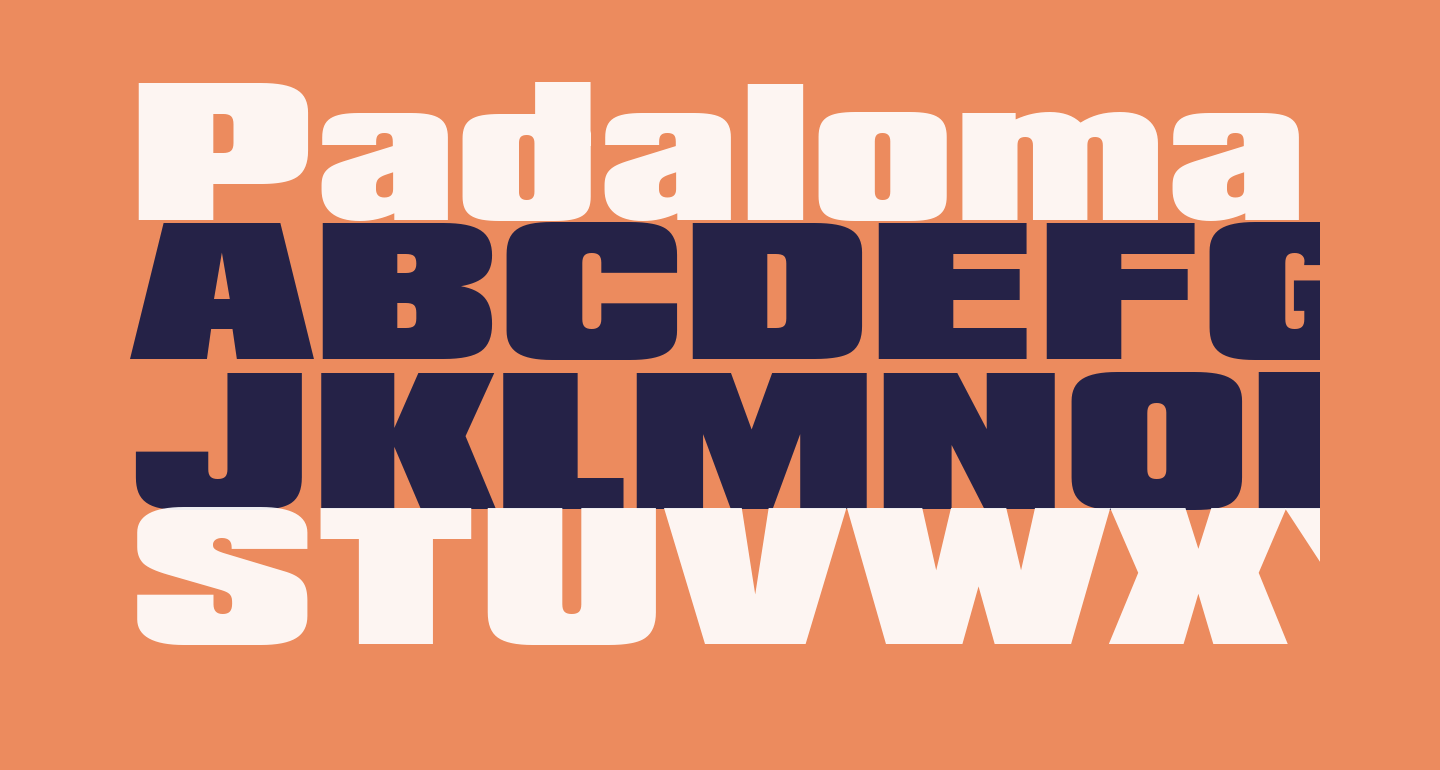 Padaloma free Font - What Font Is