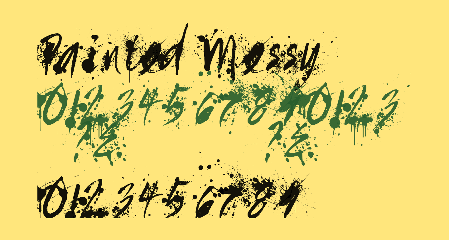Painted Messy free Font - What Font Is