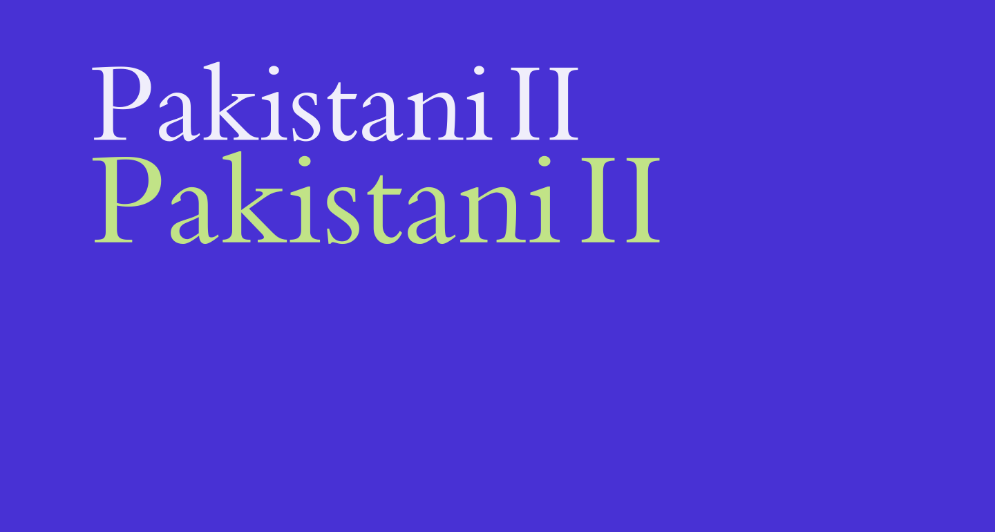 Pakistani II free Font - What Font Is