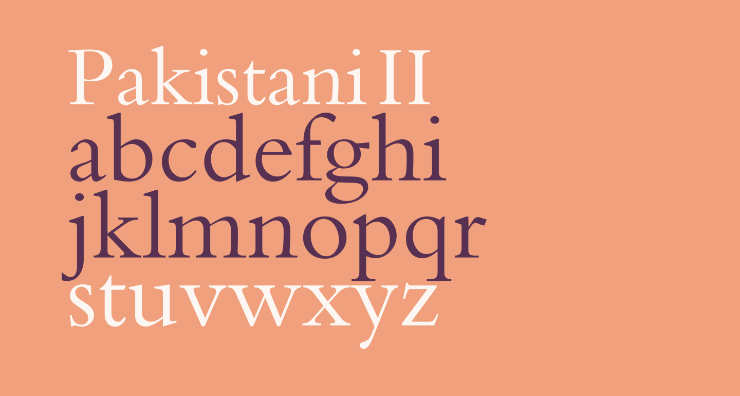Pakistani II free Font - What Font Is