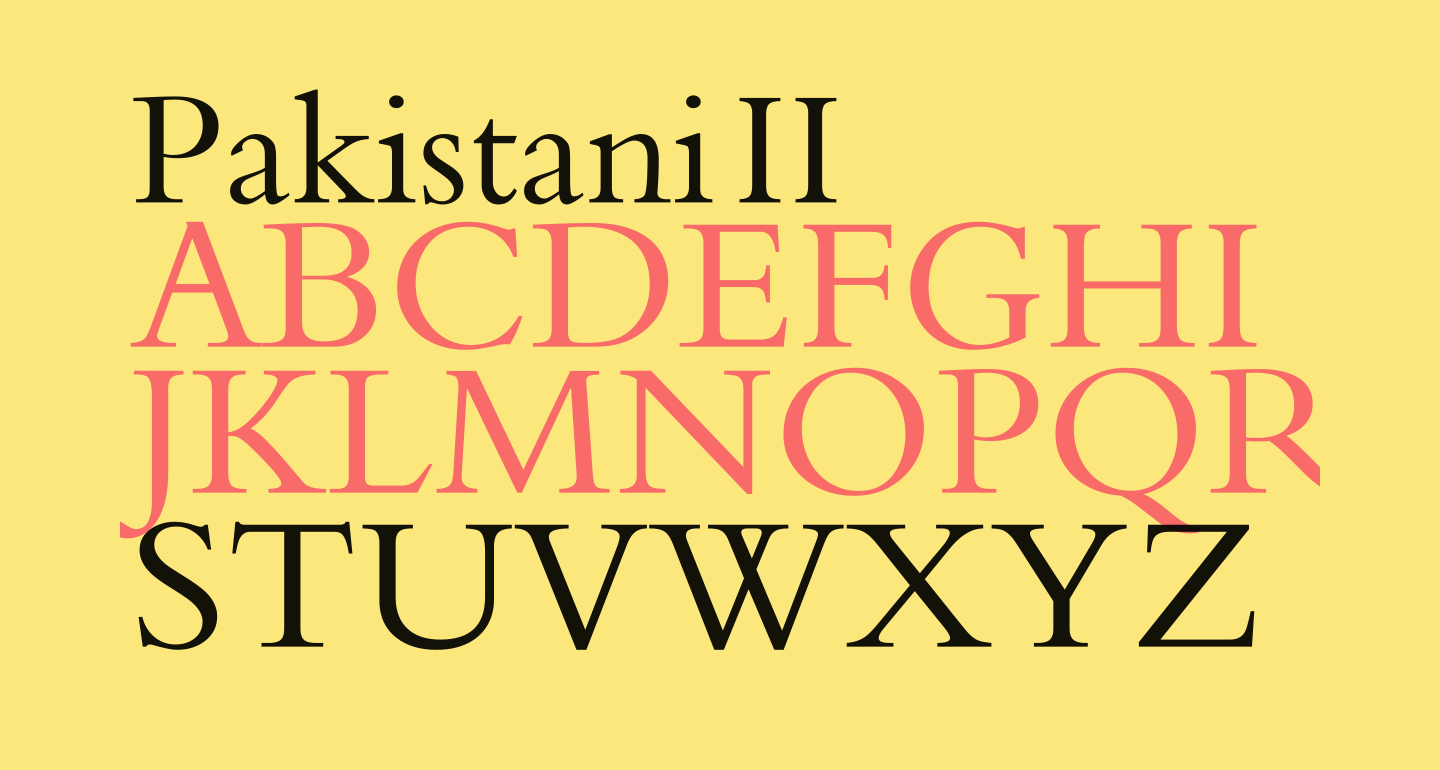 Pakistani II free Font - What Font Is