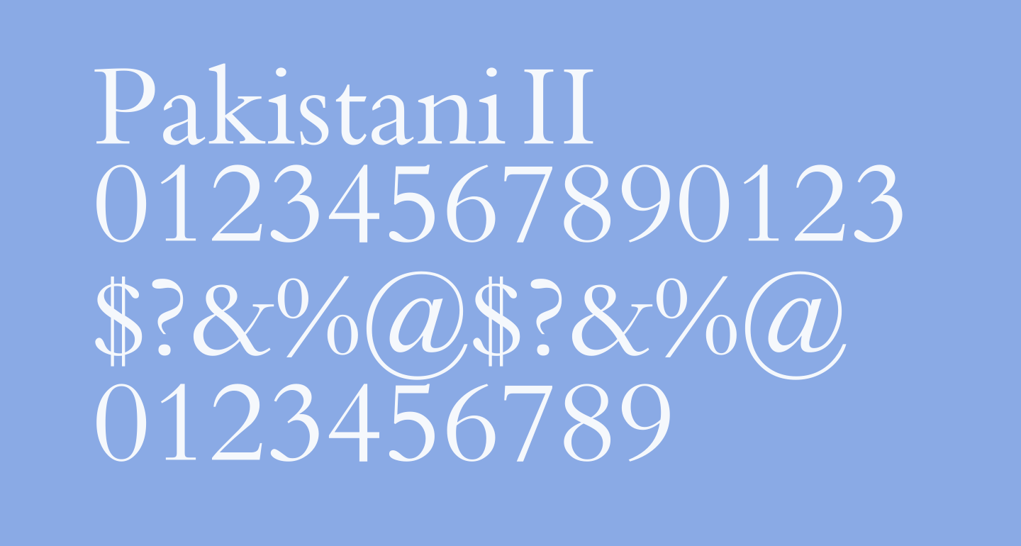 Pakistani II free Font - What Font Is