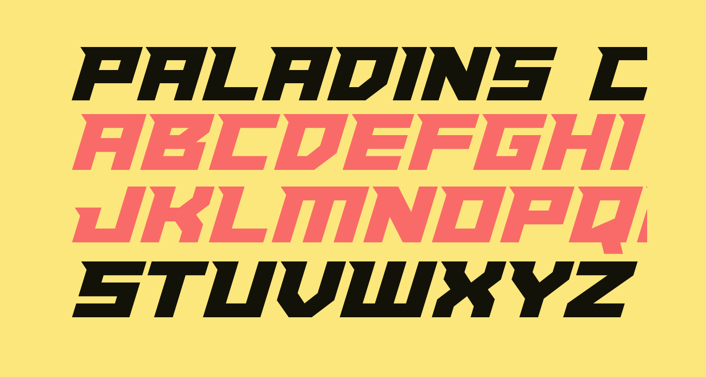Paladins Condensed free Font - What Font Is