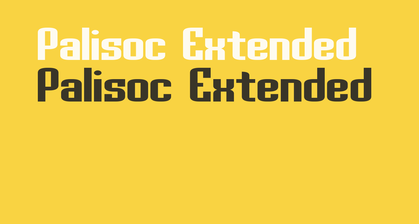 Palisoc Extended free Font - What Font Is