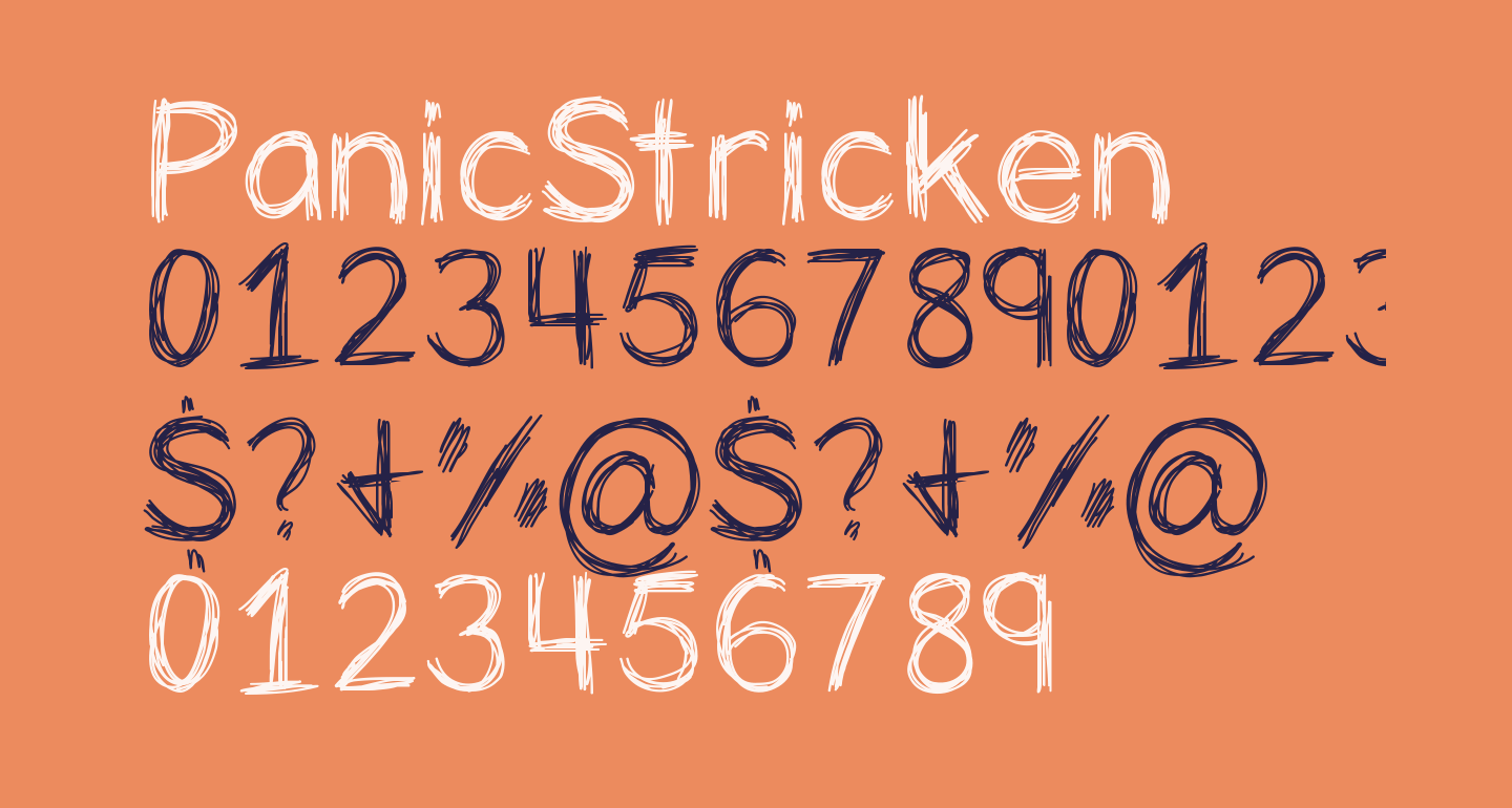 PanicStricken free Font - What Font Is