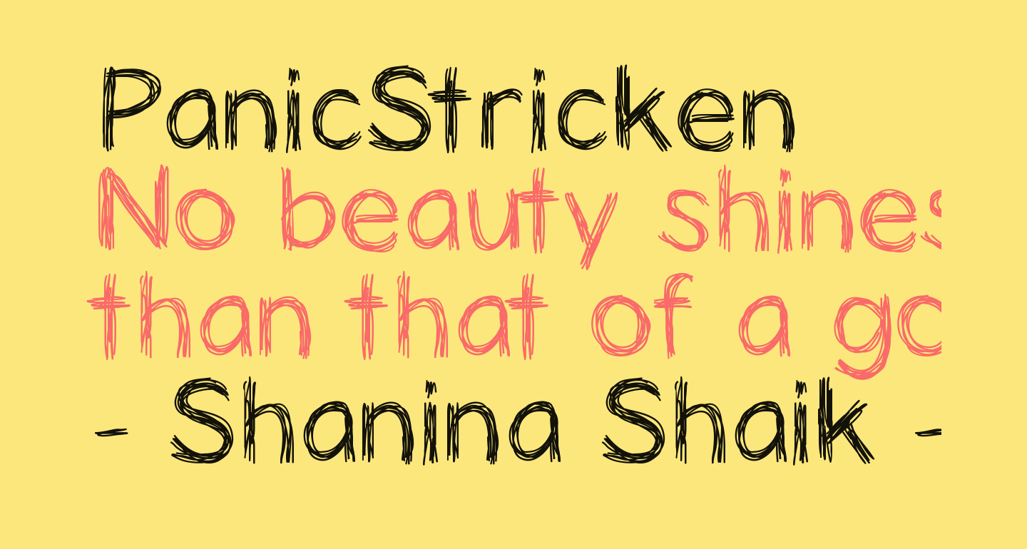 PanicStricken free Font - What Font Is