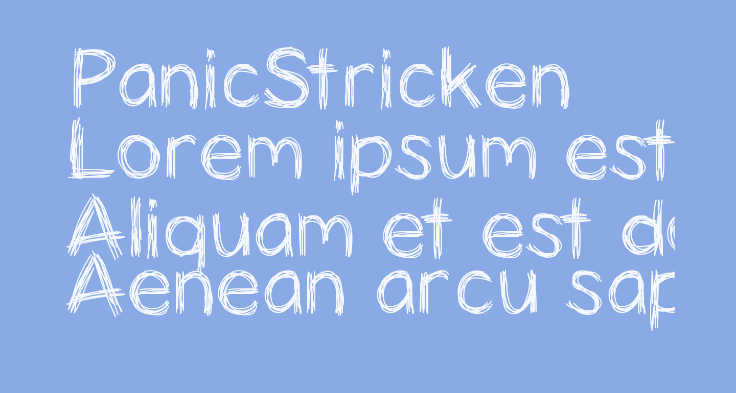 PanicStricken free Font - What Font Is