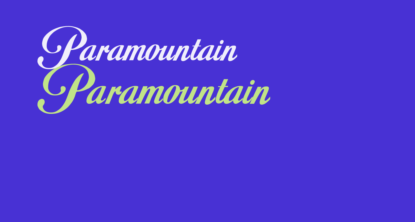 Paramountain free Font - What Font Is
