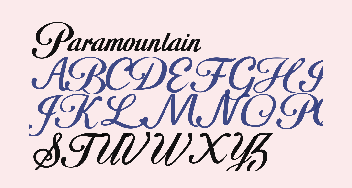 Paramountain free Font - What Font Is