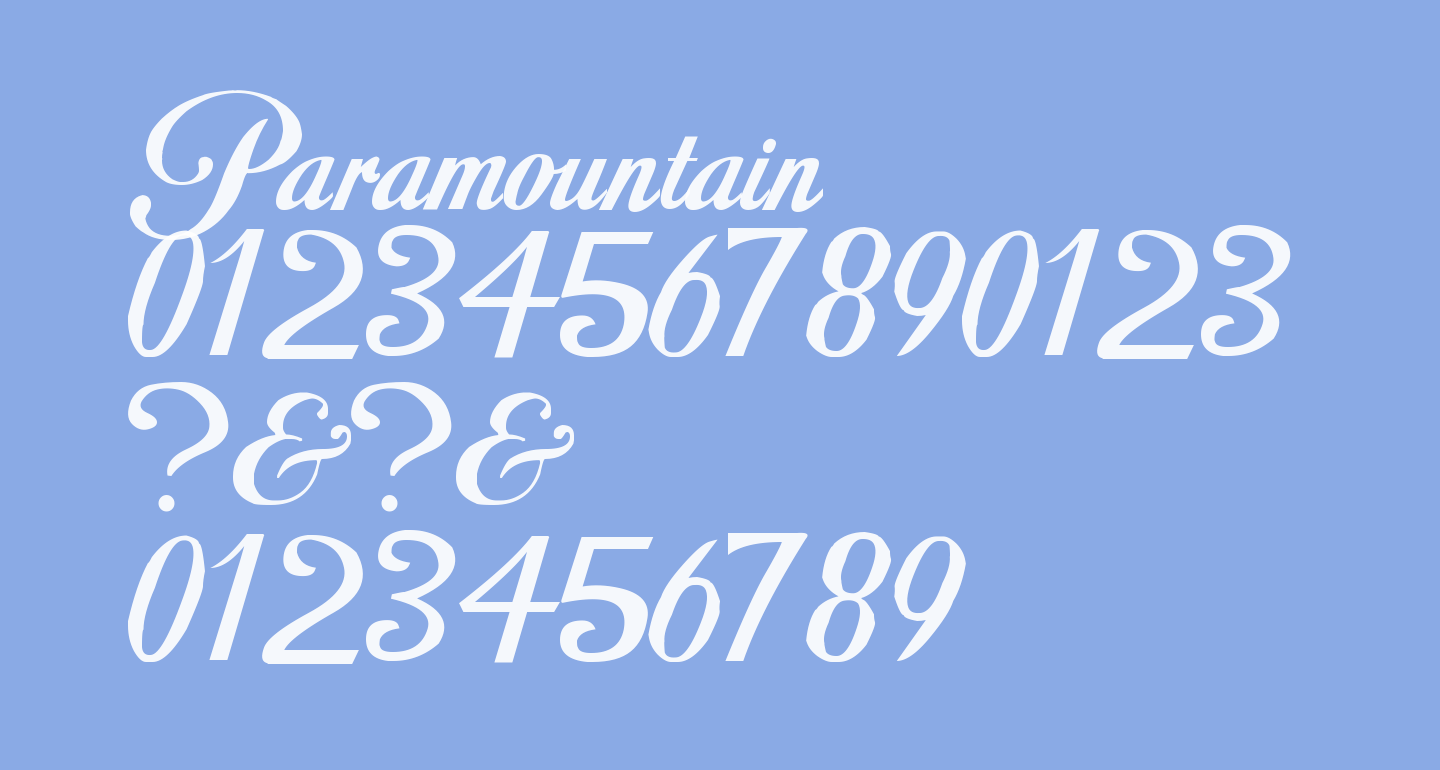 Paramountain free Font - What Font Is