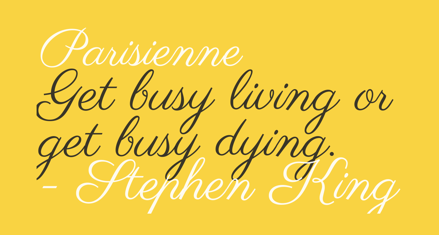 Parisienne free Font - What Font Is