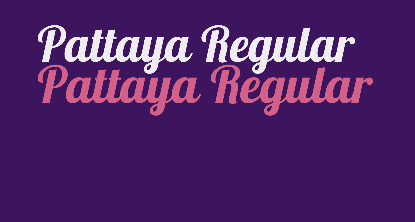 Pattaya Regular free Font - What Font Is