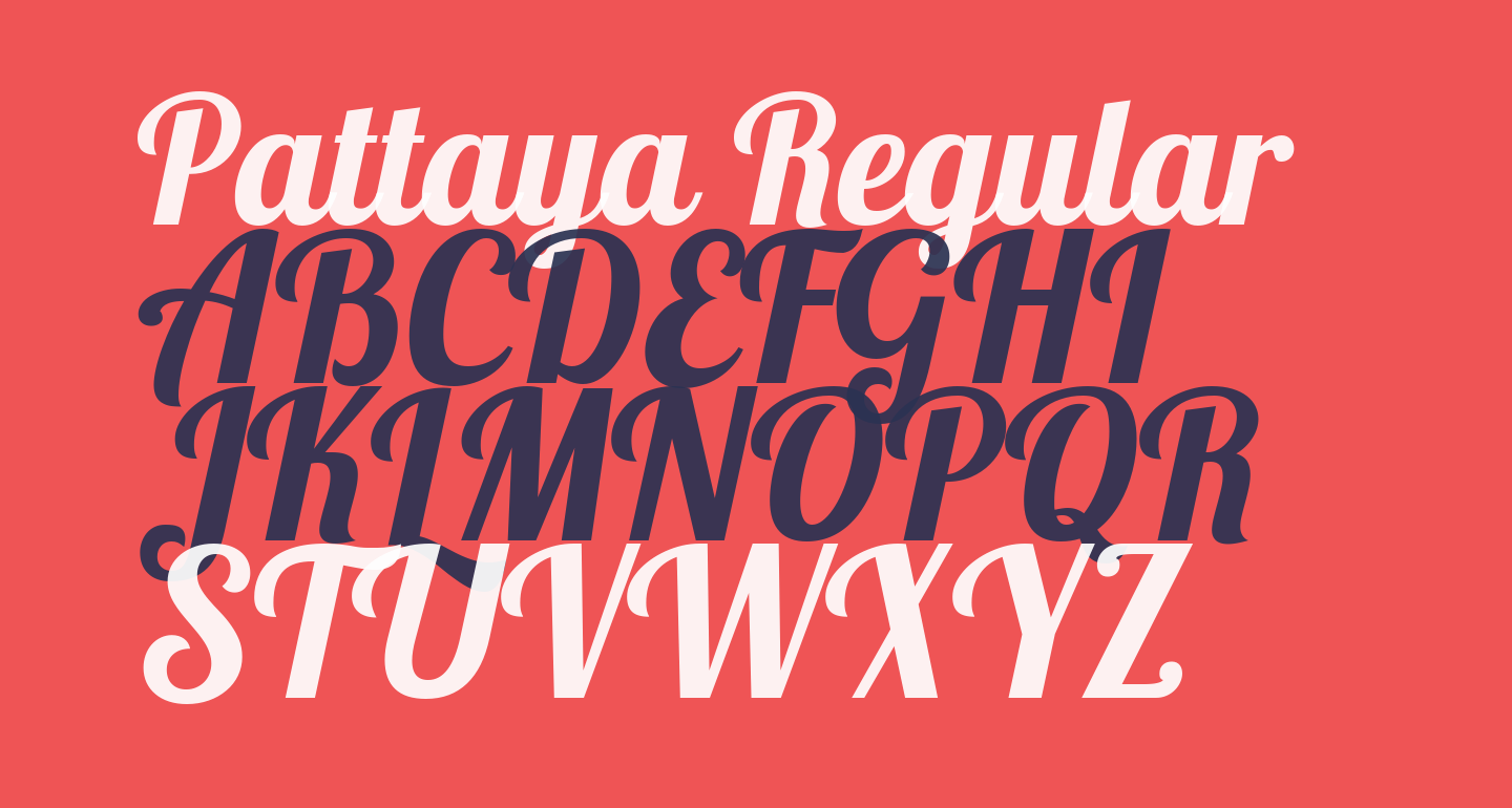 Pattaya Regular free Font - What Font Is
