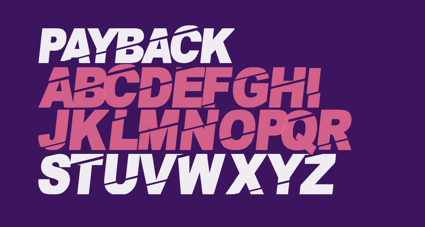PaybAck free Font - What Font Is