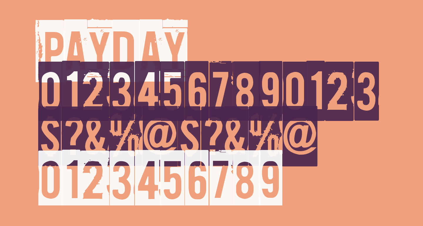 Payday free Font - What Font Is