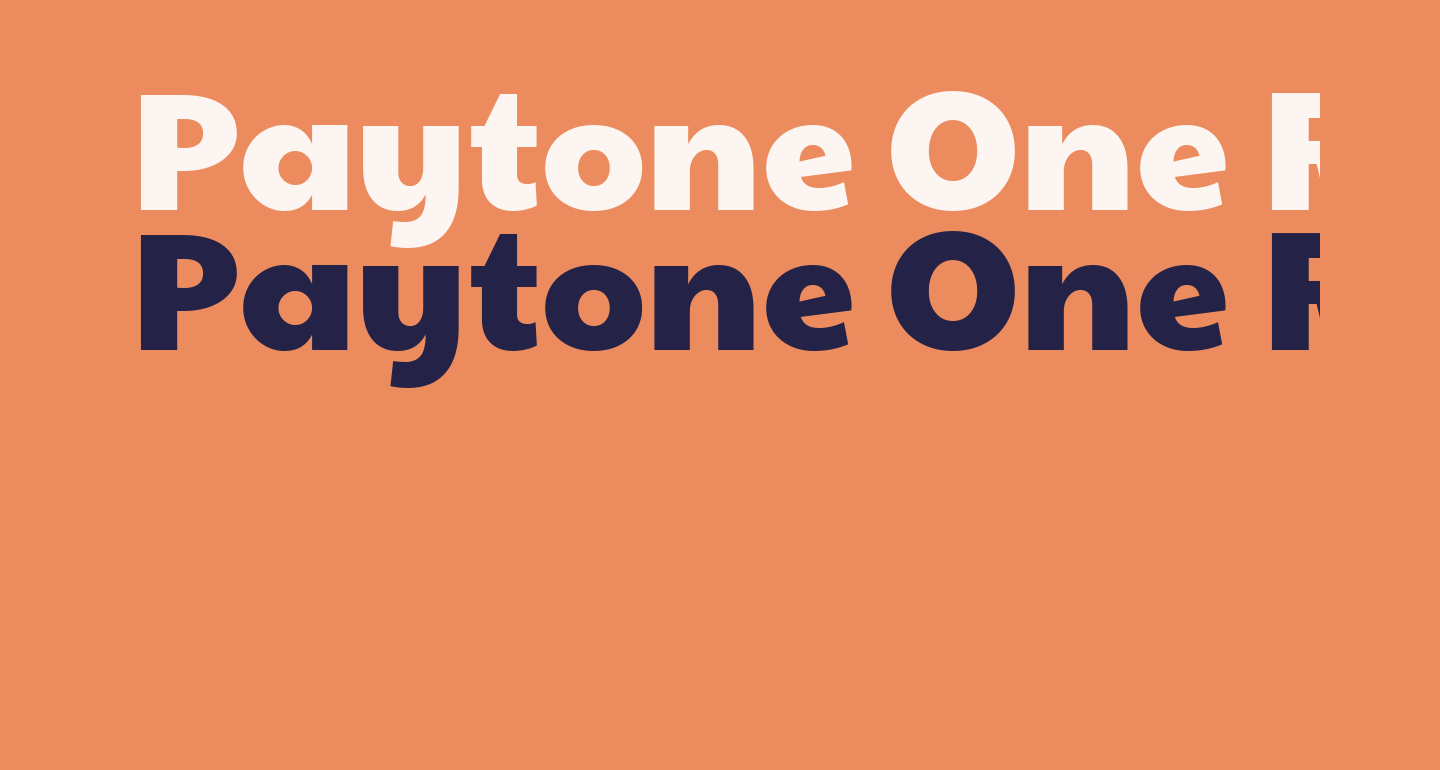 Paytone One Regular free Font - What Font Is