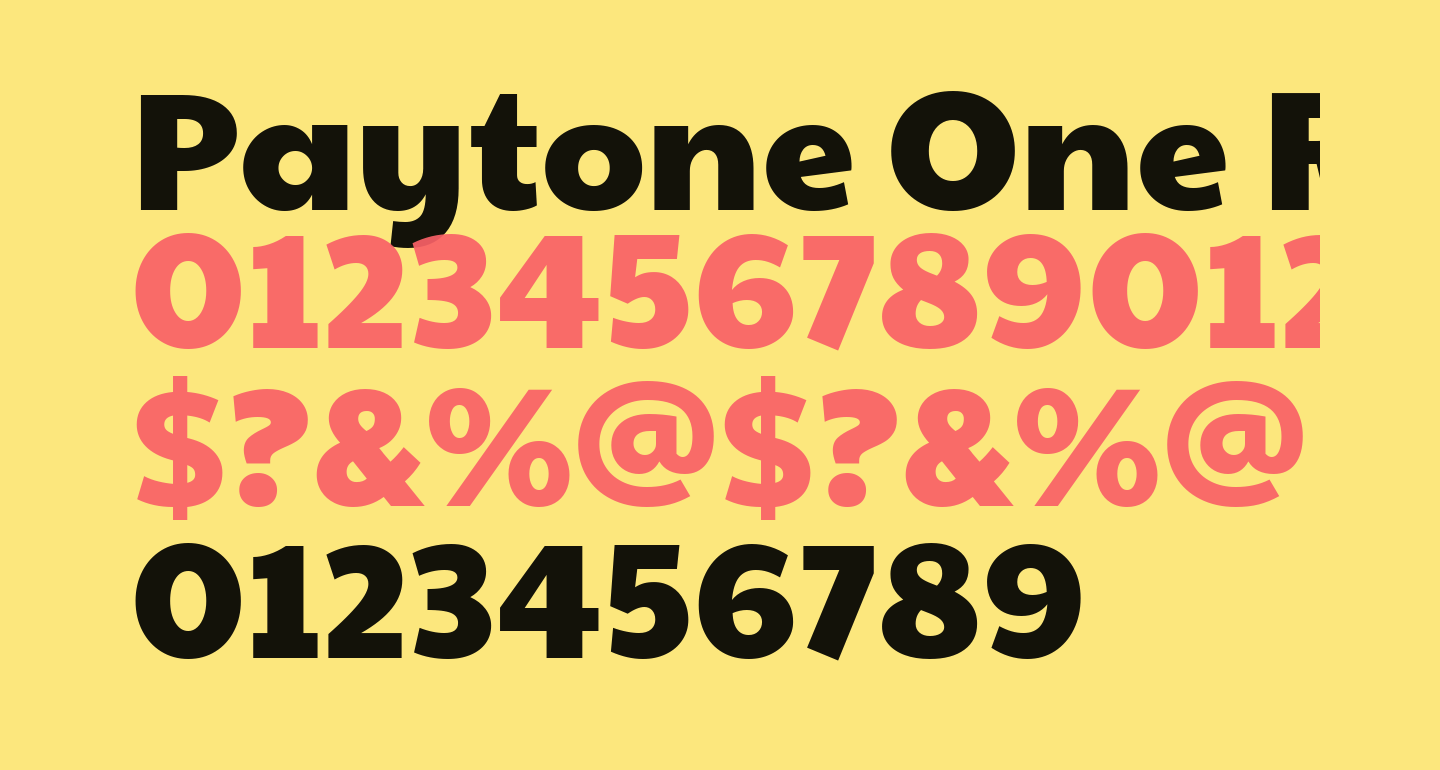 Paytone One Regular free Font - What Font Is