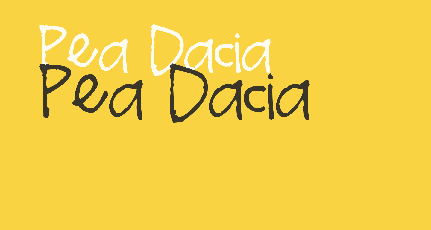 Pea Dacia free Font - What Font Is