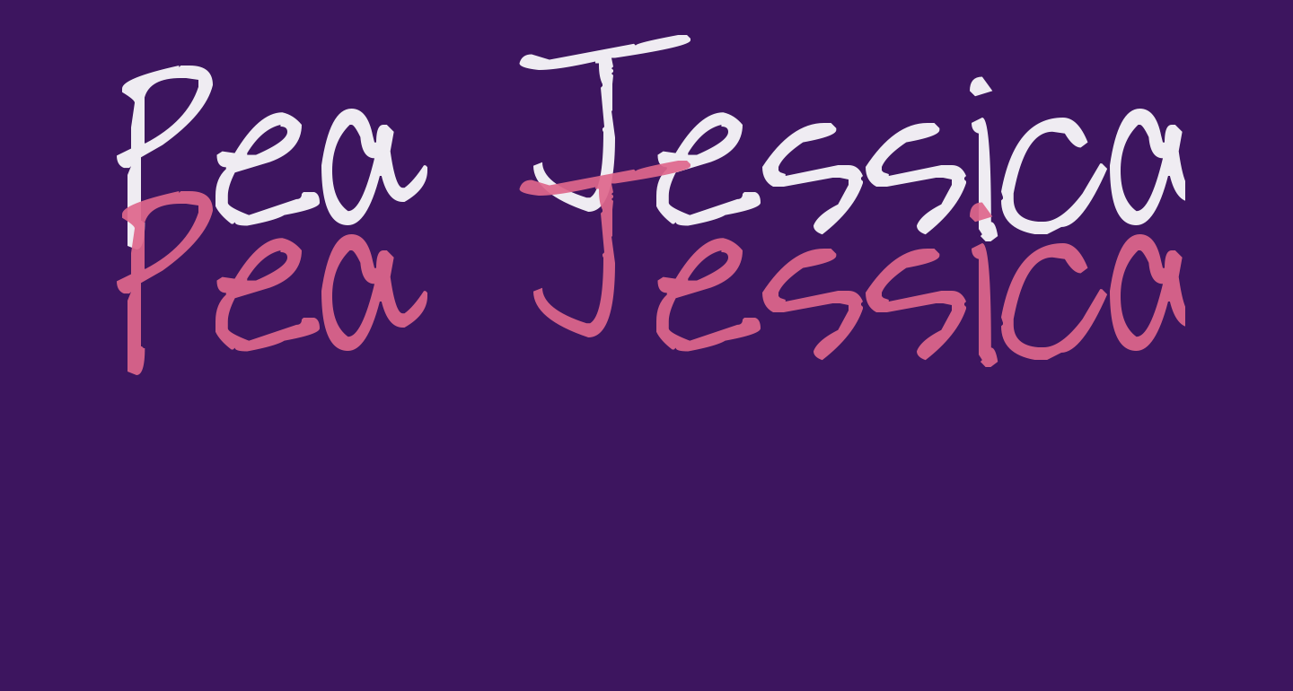 Pea Jessica free Font - What Font Is