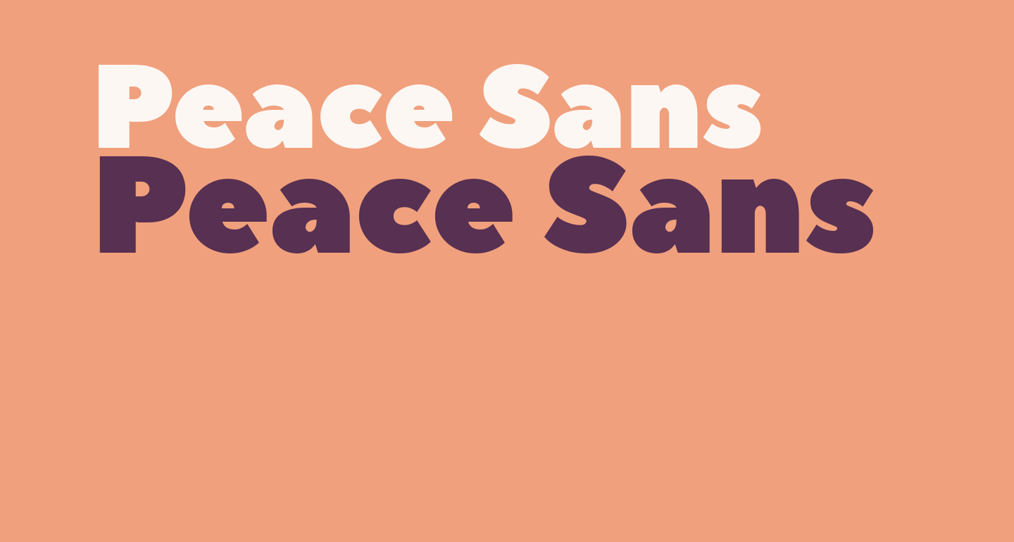 Peace Sans free Font - What Font Is