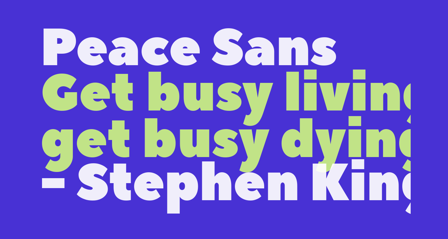Peace Sans free Font - What Font Is