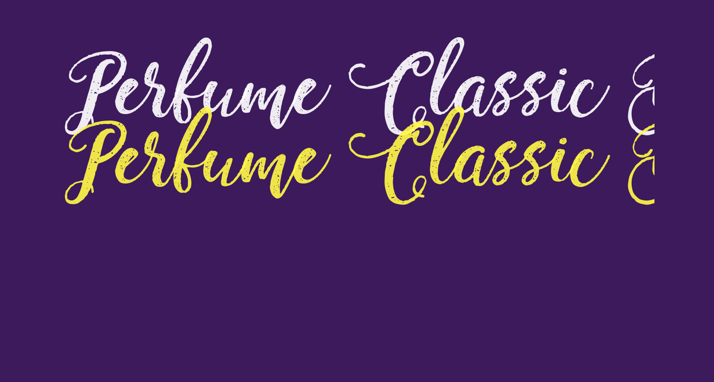 Perfume Classic Demo Version free Font - What Font Is