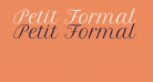Petit Formal Script free Font - What Font Is