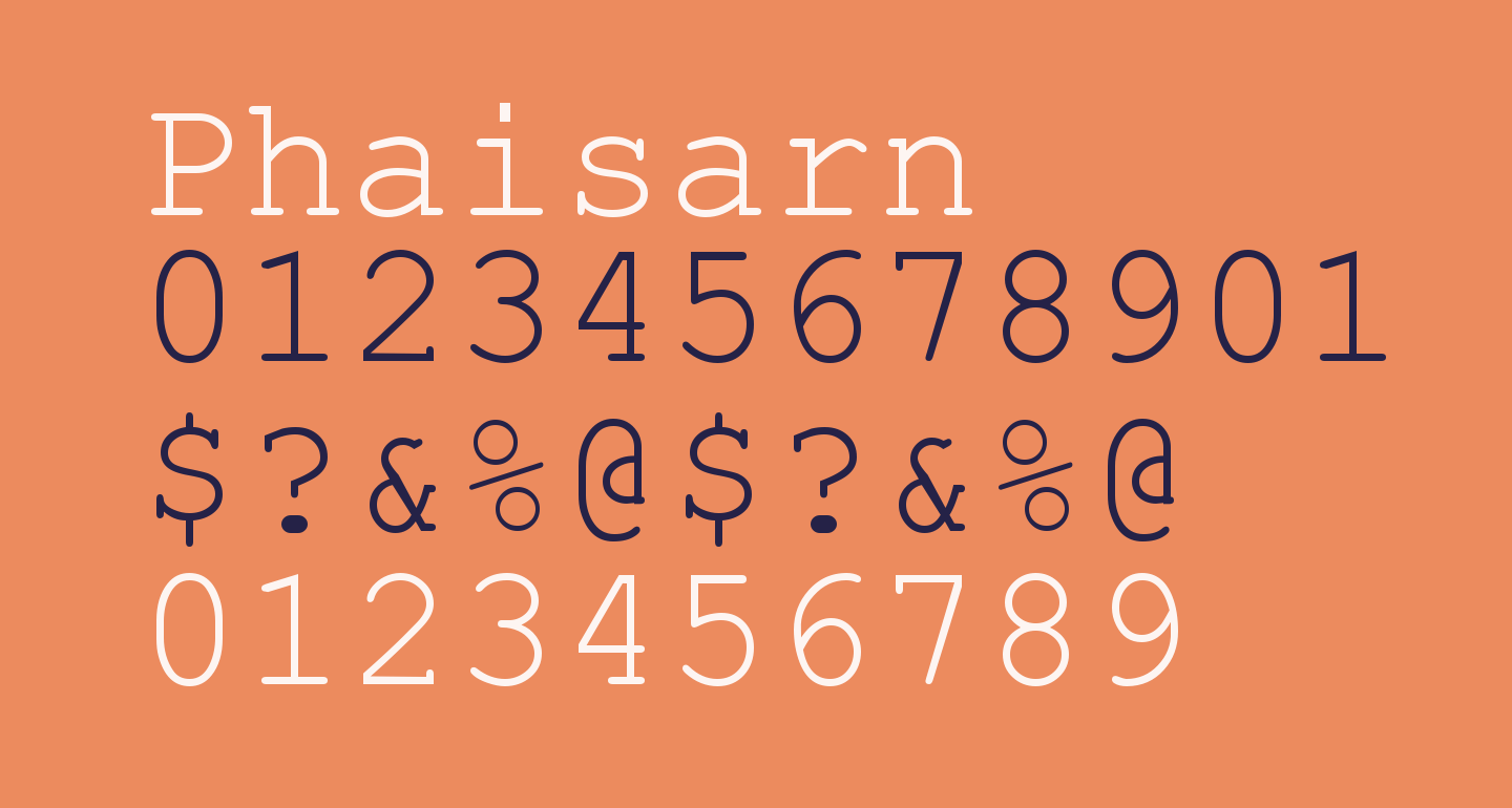 Phaisarn free Font - What Font Is