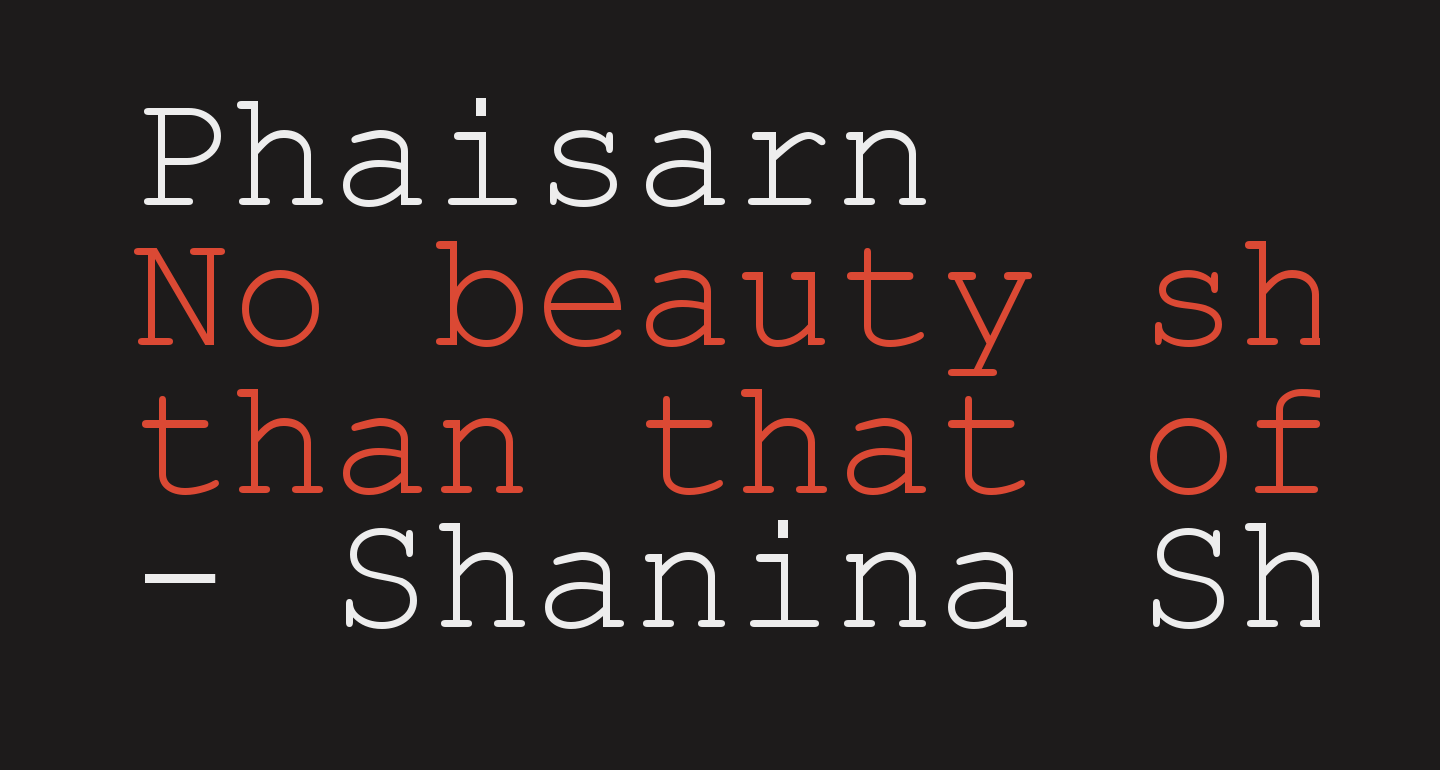 Phaisarn free Font - What Font Is