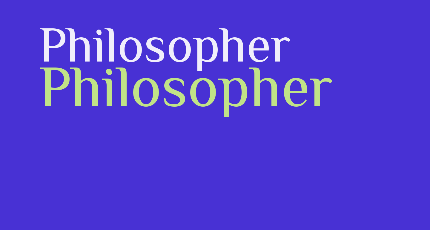 Philosopher free Font - What Font Is